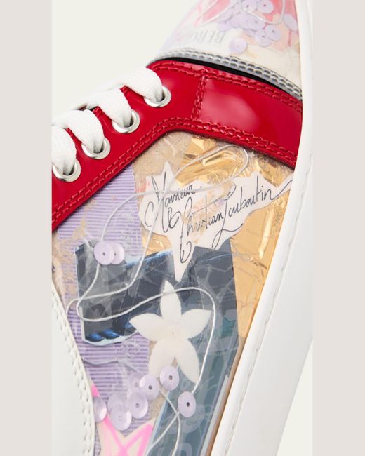 Christian Louboutin Fun Louis Junior Leather Trash Low-Top Sneakers in ...