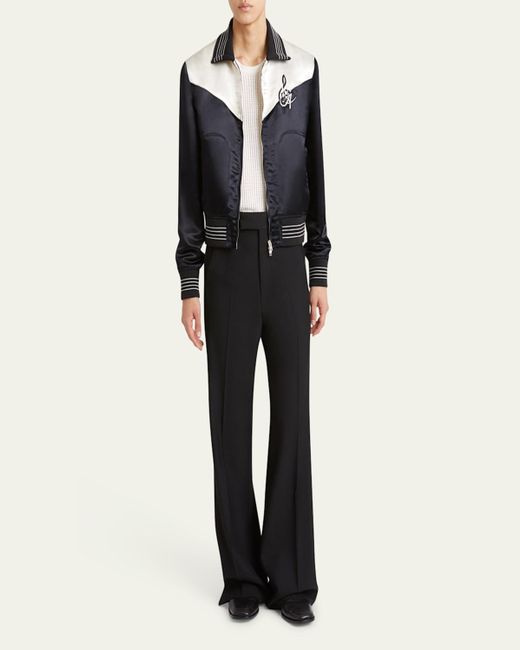 Amiri Ma Music Note Blouson Jacket in Blue for Men | Lyst