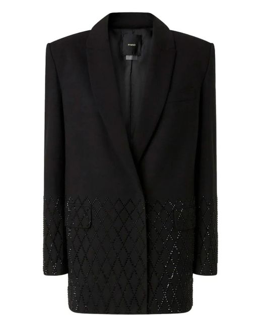 Pinko "Laser Game" Poly Blazer in Black | Lyst UK