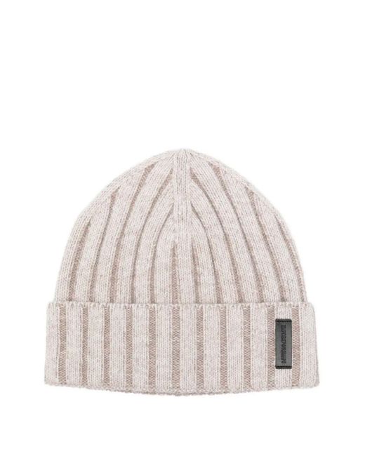 Emporio Armani Bonnet Hat in Natural for Men | Lyst UK