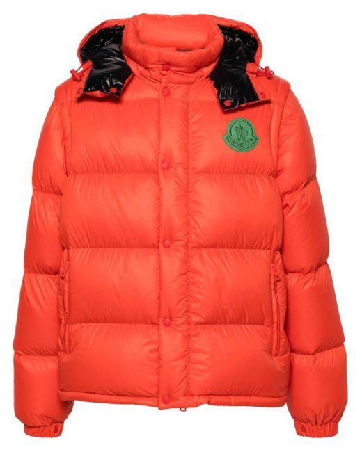 Moncler Cyclone 2-In-1 Padded Jacket in Red for Men | Lyst