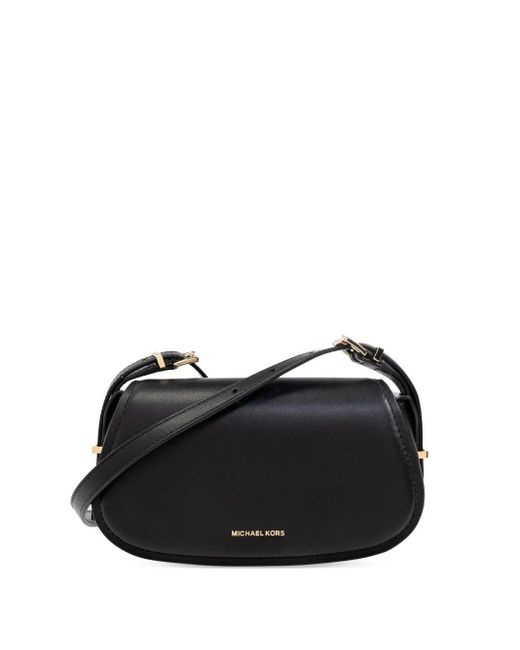 MICHAEL Michael Kors Lydia Small Flat Crossbody in Black | Lyst