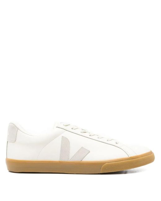 Veja 'Esplar Logo' Eco Leather Sneakers in White | Lyst