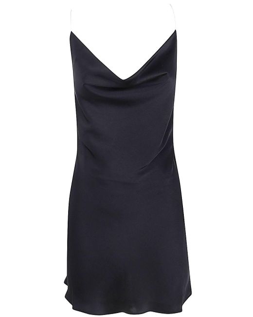 Y. Project Evergreen Invisible Strap Slip Dress in Blue | Lyst