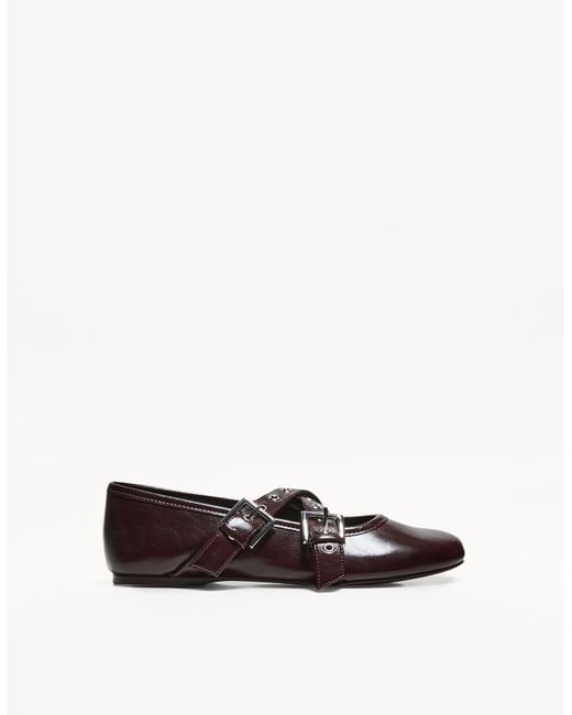Bershka Ballerinas With Buckles in White | Lyst