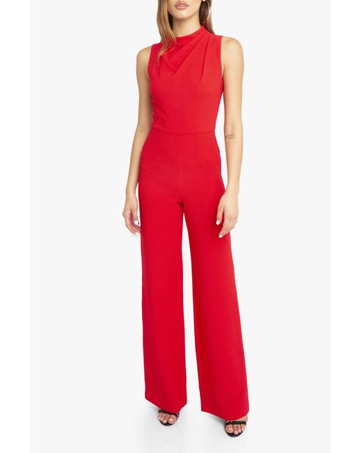 Black Halo Corrine Jumpsuit in Red | Lyst