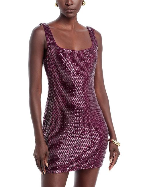 Ramy Brook Andrea Sequinned Dress in Purple | Lyst