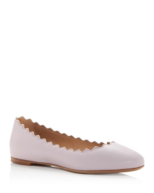 Chloé Lauren Ballet Flats in Pink | Lyst UK