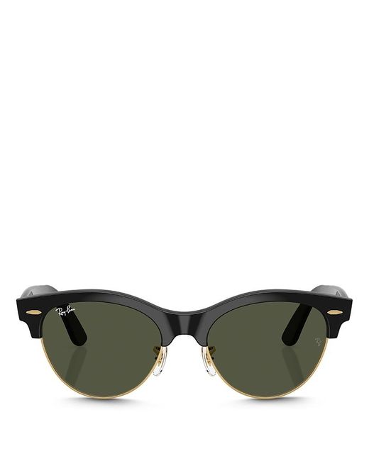 Ray-Ban Clubmaster Way Round Sunglasses, 54Mm in Green | Lyst
