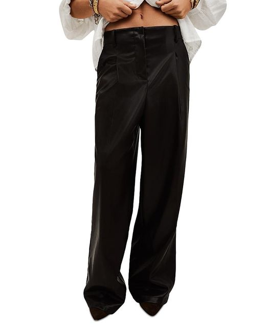 Ba&sh Rami Faux Leather Pants in Black | Lyst UK