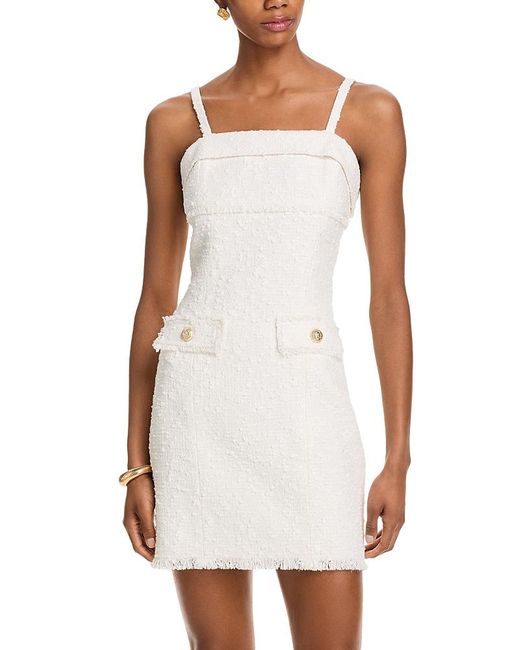 Generation Love Bonnie Tweed Dress in White | Lyst