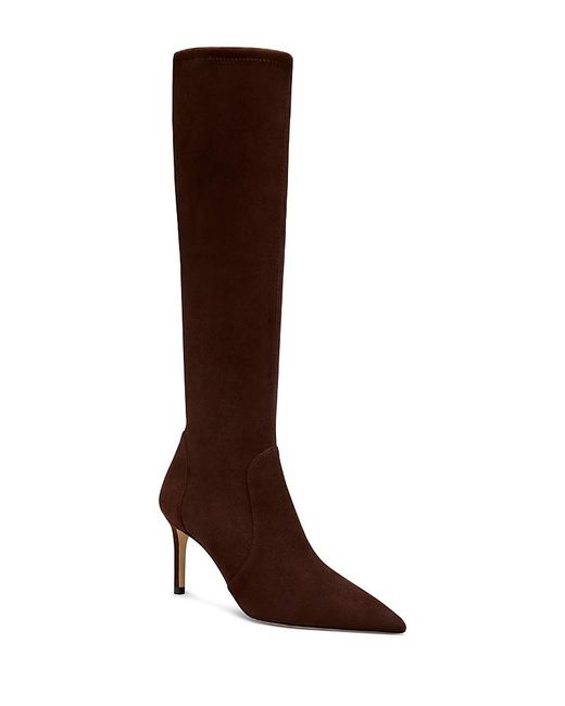 Stuart Weitzman Stuart Power 75 Boots in Brown | Lyst UK