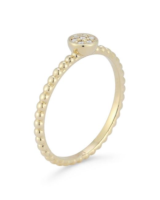 Moon & Meadow 14K Diamond Mini Cluster Ring in Metallic | Lyst