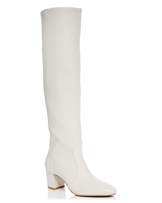 Stuart Weitzman Yuliana 60 Slouch Tall Boots in White | Lyst