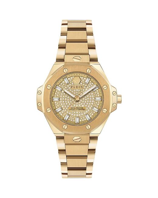 Philipp Plein Royal Prestige Crystal Watch, 33Mm in Metallic | Lyst UK