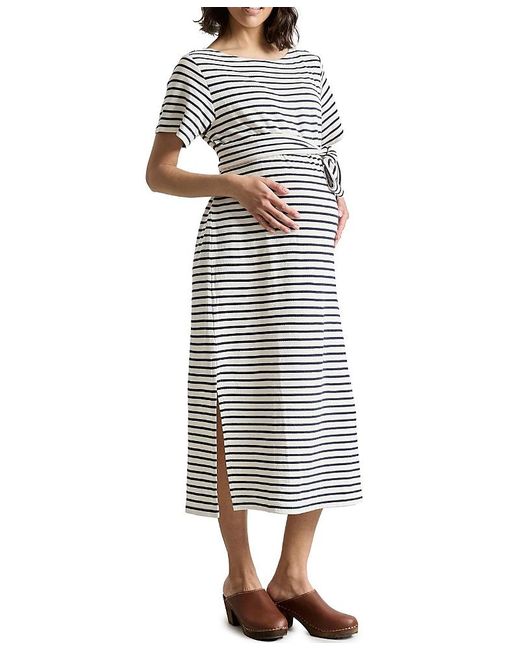 Hatch Collection The Carla Maternity Dress in White | Lyst