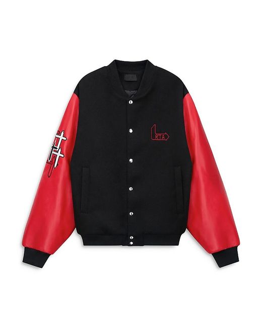 RTA Flame Logo Jacket in Red for Men | Lyst
