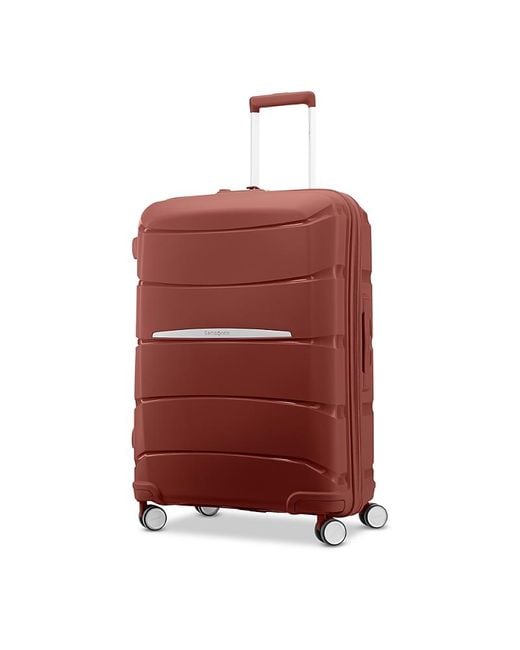 Samsonite Outline Pro Medium Spinner Suitcase in Red | Lyst
