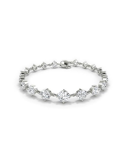 Vrai Infinity Linked Lab-Grown Diamond Tennis Bracelet in Metallic | Lyst
