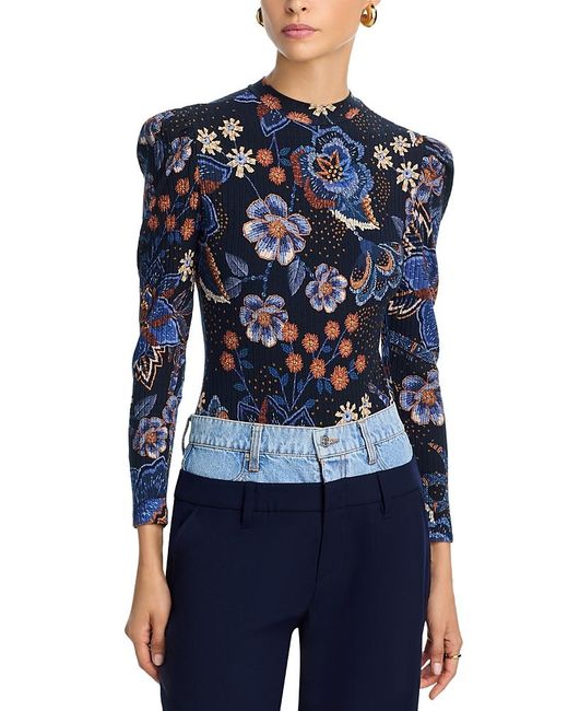 FARM Rio Bouquet Bodysuit in Blue | Lyst