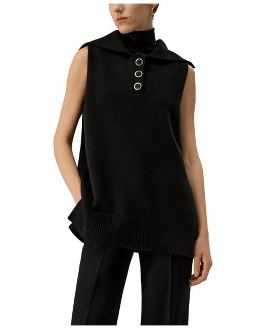 LILYSILK Vintage-Like-Inspired Sailor Collar Top in Black | Lyst