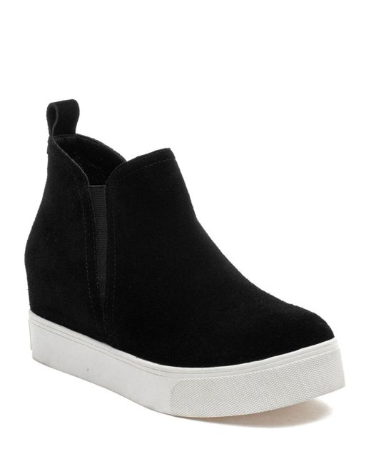 J Slides Suede Silvie Pull On Sneakers In Black Suede Black Lyst