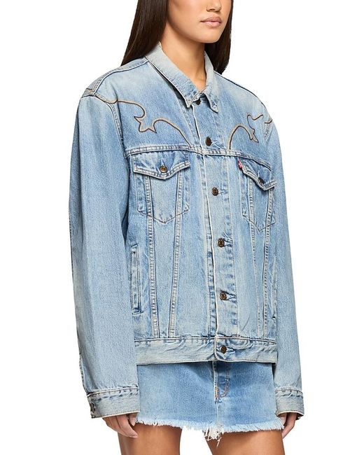 EB DENIM Rodeo Vintage Trucker Jacket in Blue | Lyst