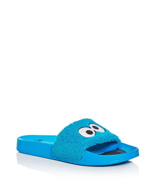 PUMA Men's Leadcat Sesame Street Cookie Monster Slide Sandals in Red ...