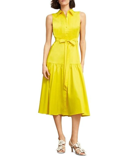 Hobbs Carsington Dress in Yellow | Lyst
