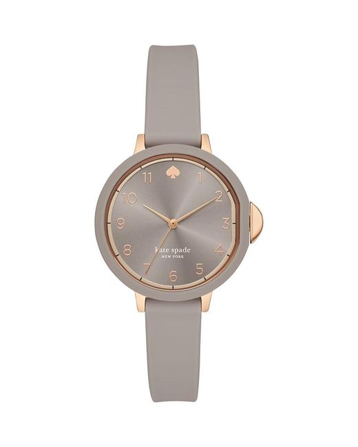 Kate Spade Park Row Watch, 34Mm in Gray | Lyst