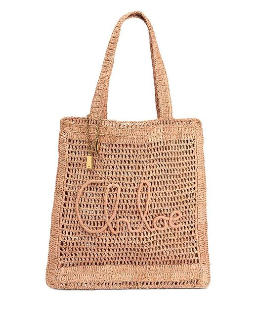 Chloé Summer Banana Raffia Tote in Natural | Lyst