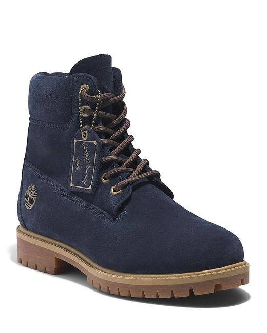 Timberland C. F. Stead Suede Heritage 6 Boots in Blue for Men | Lyst