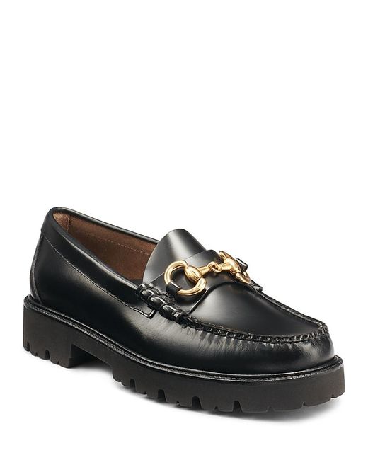 G.H. Bass & Co. G. H. Bass Lincoln Super Bit Super Lug Loafers in Black for Men | Lyst