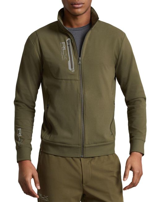 Polo Ralph Lauren Synthetic Rlx Performance Track Jacket In Green For