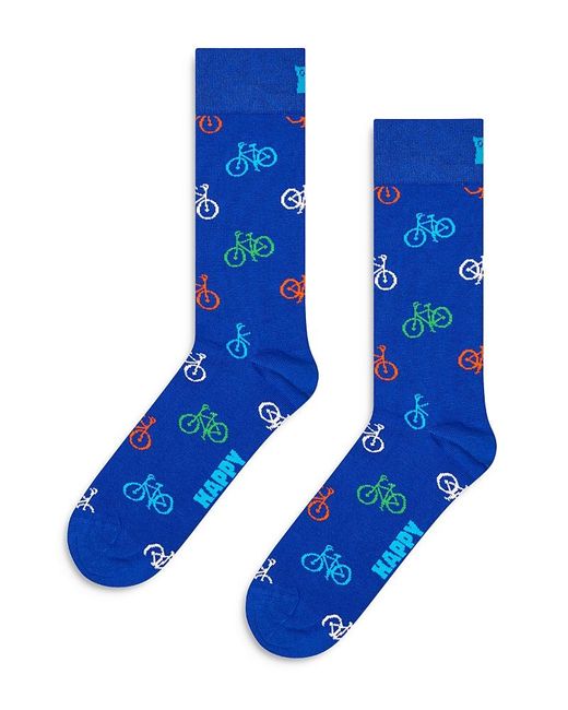 Happy Socks Bike Crew Socks in Blue for Men | Lyst UK