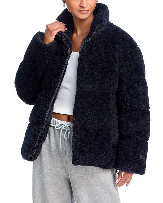 UGG Emmlyn Faux Fur Puffer Jacket in Blue | Lyst
