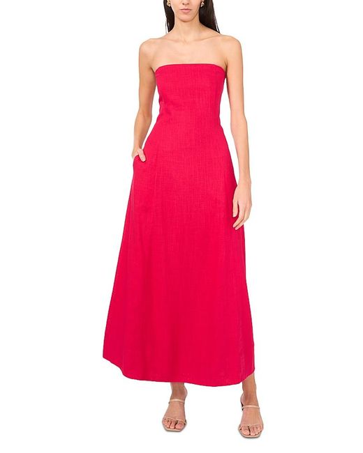 1.STATE Strapless Smocking Panel Dress in Pink | Lyst UK
