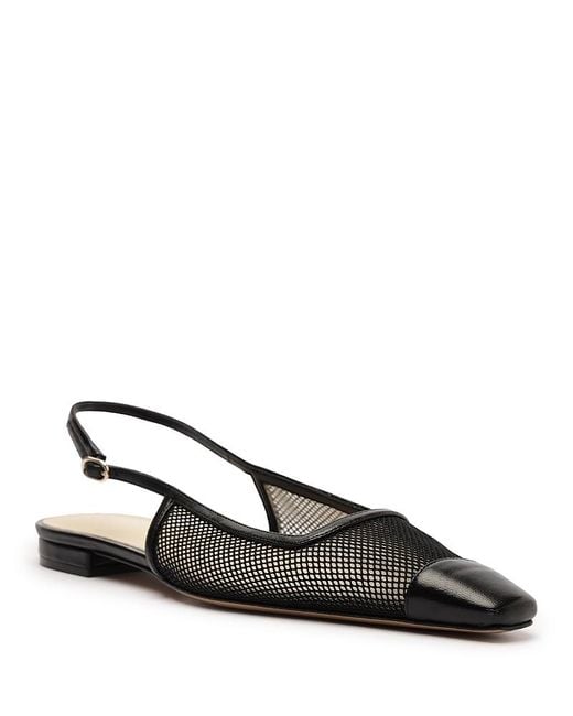 Alexandre Birman Olivia Slingback Flats in Black | Lyst