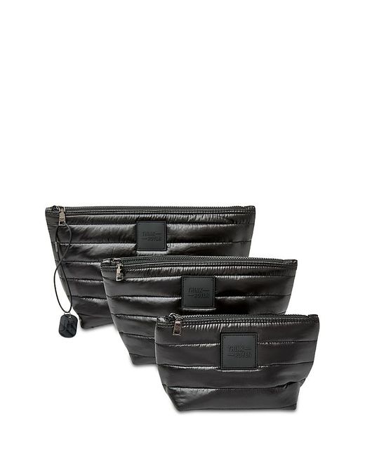 Think Royln Mini Travel Trio Quilted Bag Set in Black | Lyst