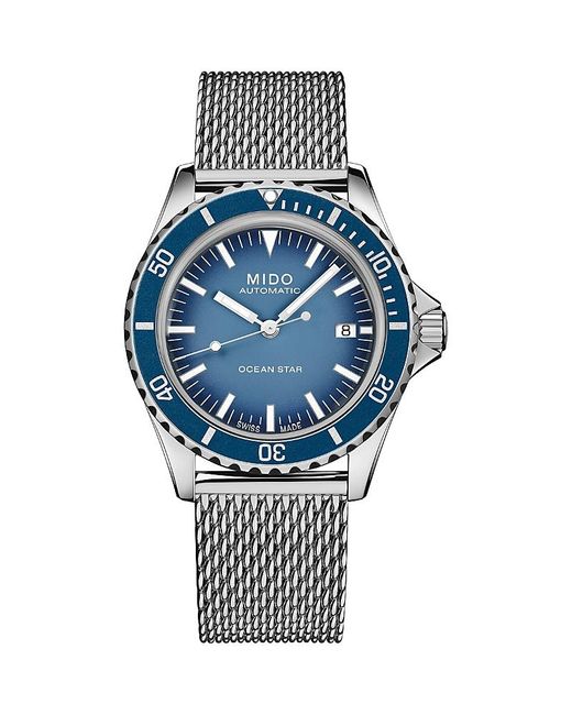 MIDO Ocean Star Tribute Watch, 41Mm in Blue | Lyst