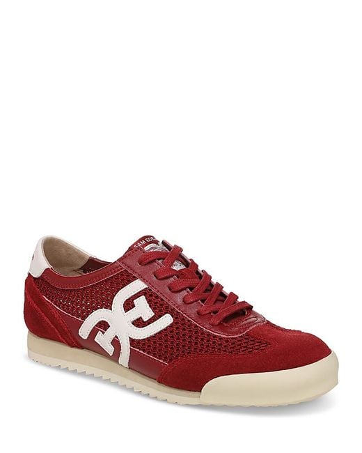 Sam Edelman Ivey Mesh Sneakers in Red | Lyst UK