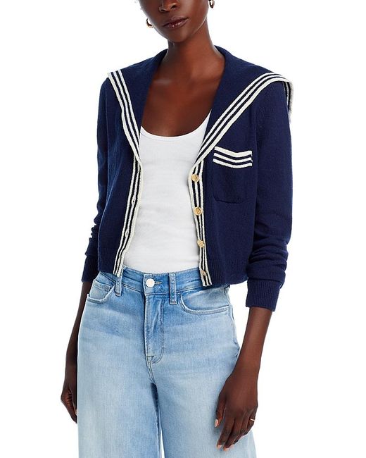 FRAME Sailor Cardigan in Blue | Lyst