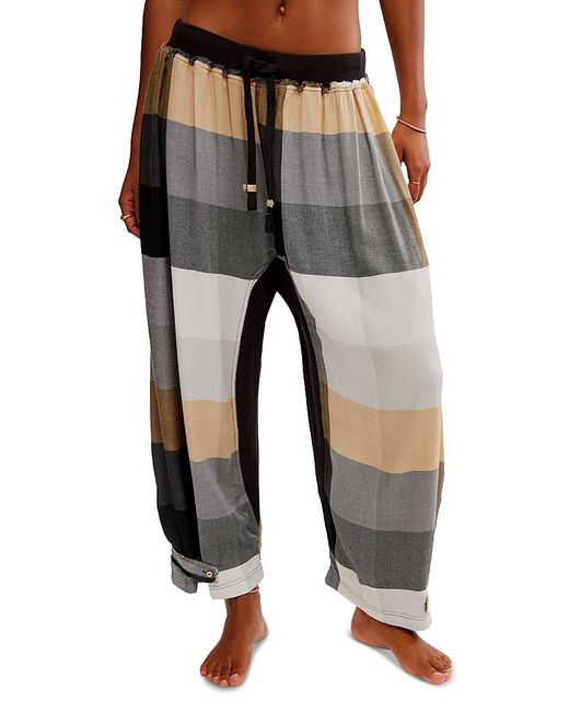 Free People Sugar Cookie Flannel Pajama Pants in Gray | Lyst