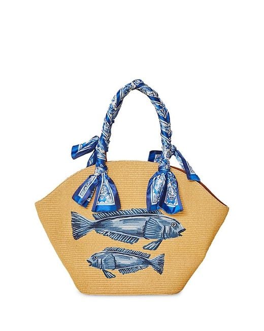 FARM Rio Shell Tote in Blue | Lyst