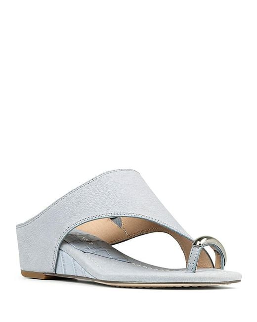 Donald J Pliner Toe Ring Wedge Sandals in White | Lyst UK