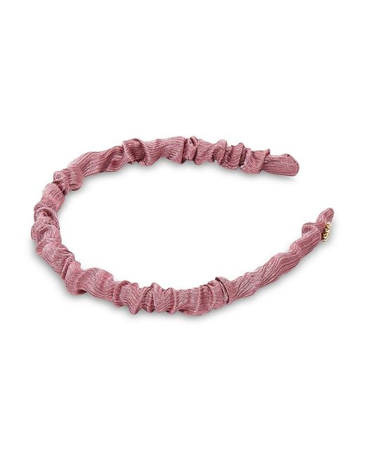 Lele Sadoughi Jessie Silken Headband in Pink | Lyst