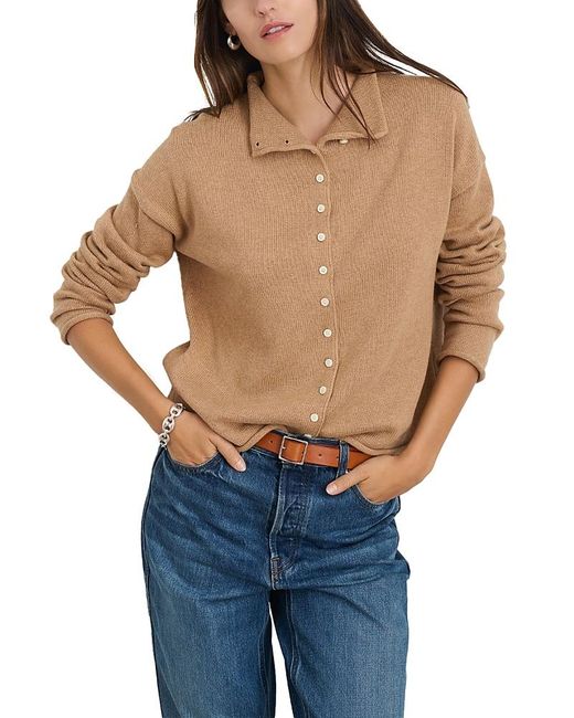 Alex Mill Taylor Rollneck Cardigan in Blue | Lyst