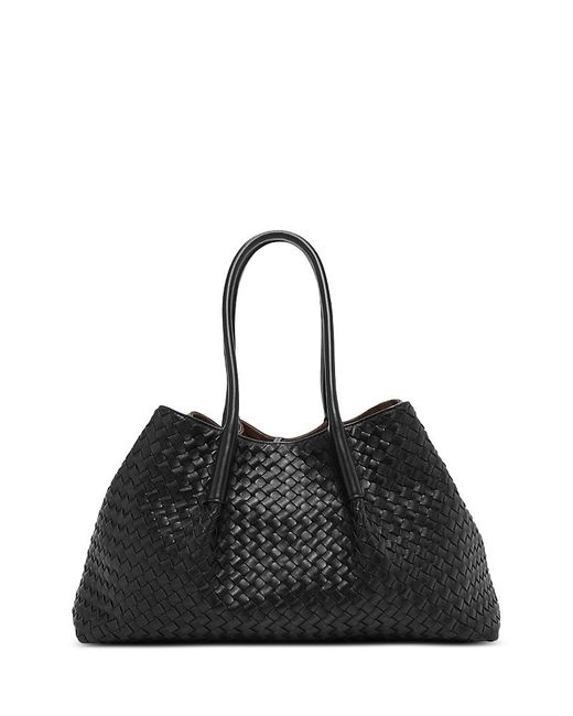 Bottega Veneta Pinacoteca Reversible Intrecciato Leather Tote in Black | Lyst