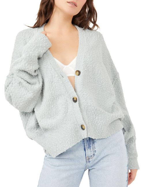 Free People Cotton Found My Friend Cardigan in Gray | Lyst Free People Cotton Found My Friend Cardigan in Gray | Lyst