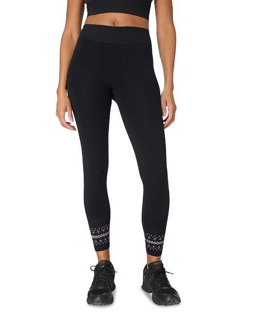 Sweaty Betty Fair Isle Base Layer Leggings in Black | Lyst UK